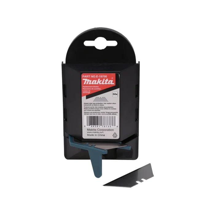Makita - Utility Knife Carbon Steel Blades - 50PC | E-1 () | Makita Accessories – Industrial Shed