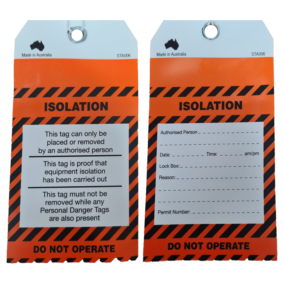 Uniform Safety Signs - 75x145mm - Tear Proof Tags - Pkt () | Uniform ...