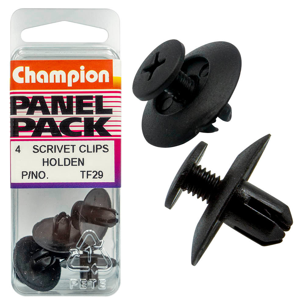 Champion - SCRIVETS-COL: BLACK-LEN: 9mm-HOLE: 6mm-HEAD: () | Champion ...