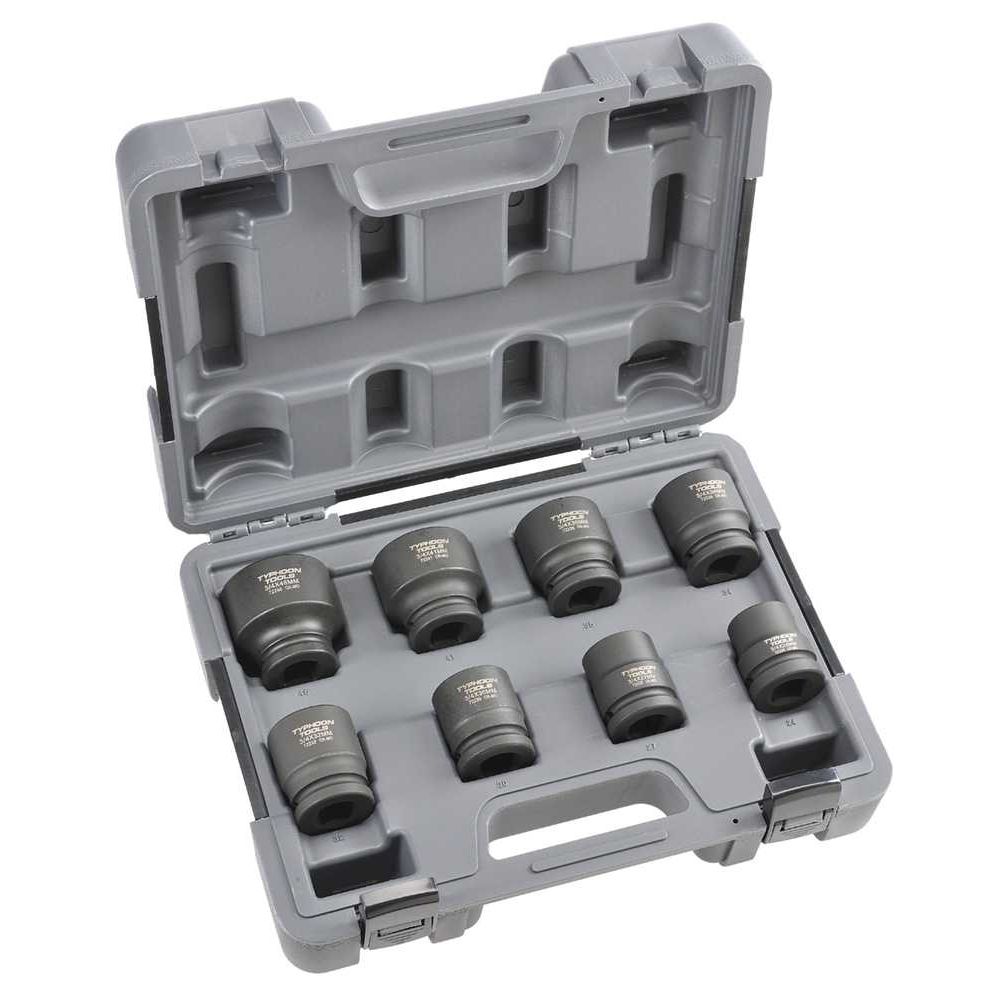 Typhoon Tools - 3/4" Dr Std Impact Socket Set 8 pce Met () | Typhoon ...