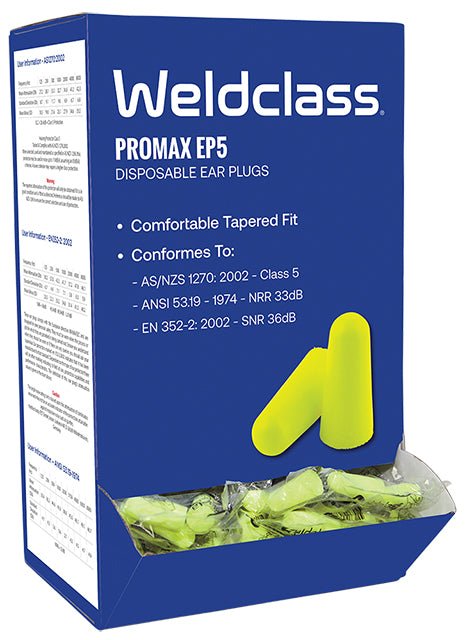 Weldclass Earplugs No Cord Box 200 Pair EP5 | WC-05377 () | Weldclass ...